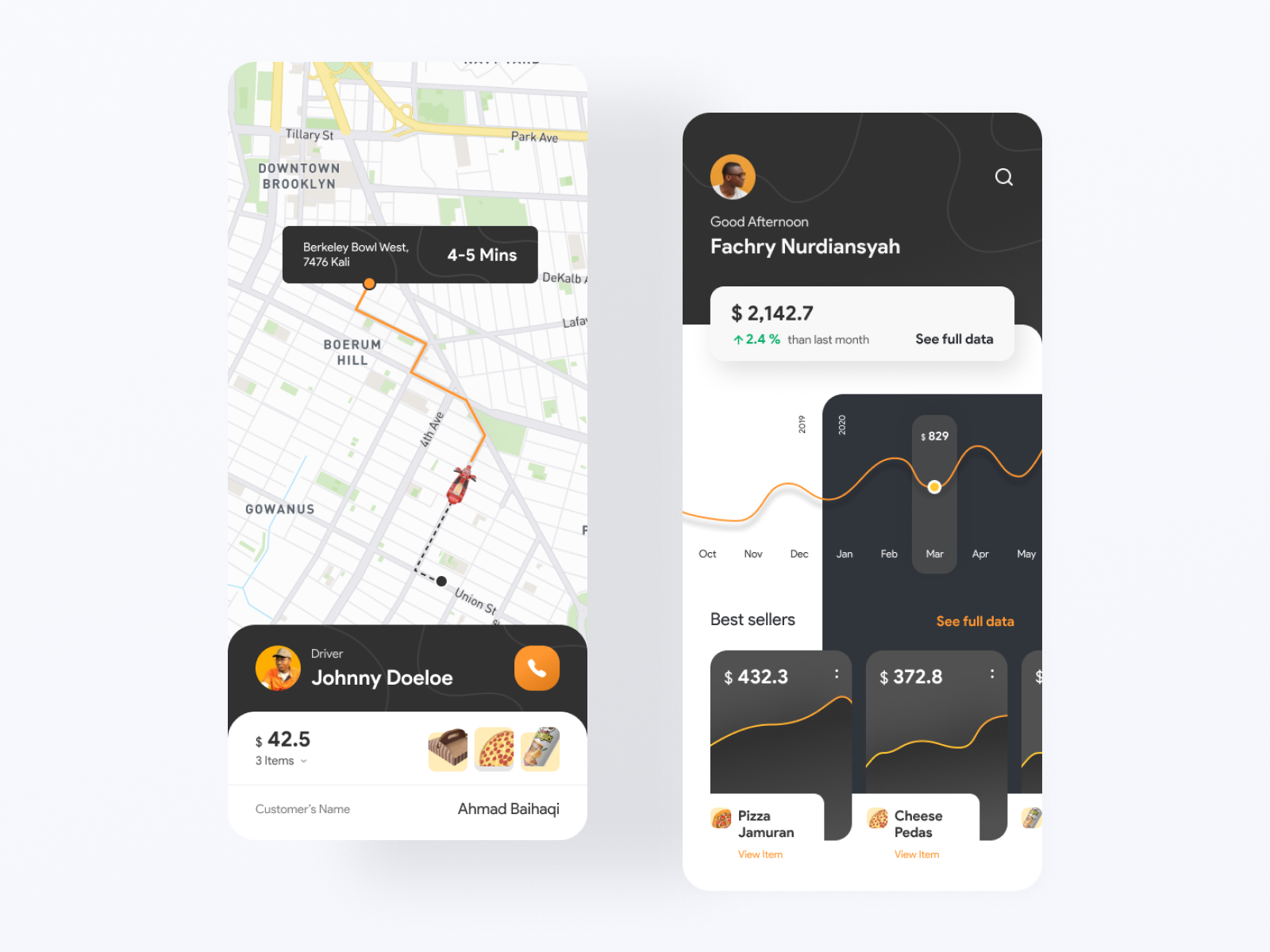 Pizza Order Management App by PAHRI 👽 for Greative Studio on Dribbble