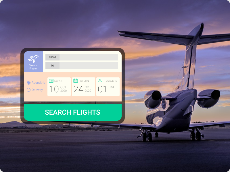 Flight page by Ruan Aragão on Dribbble