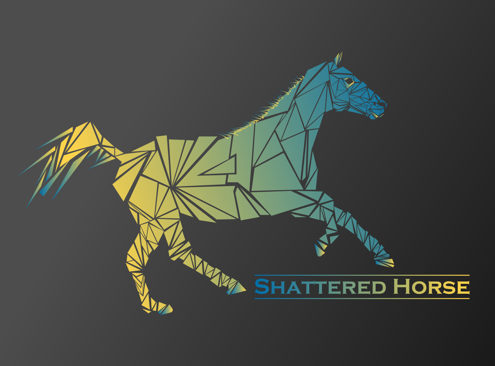 shatter horse Logo by Tridhara on Dribbble