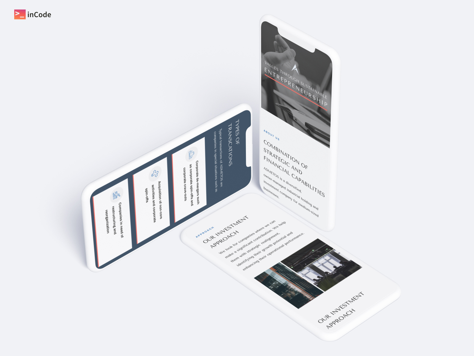 Landing page design and development for Admetos by inCode Systems on ...