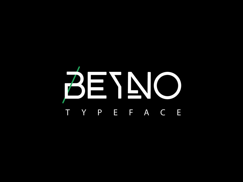 The FREE Beyno Typeface by TheHungryJPEG.com on Dribbble