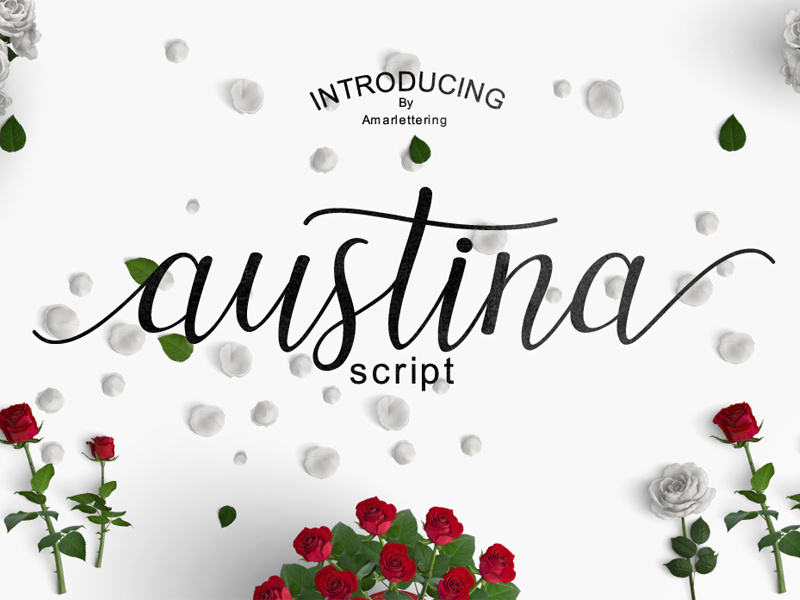 The Amazing $1 Austina Script by TheHungryJPEG.com on Dribbble