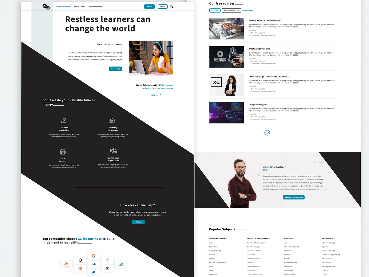 Online Free Course Wesite designs, themes, templates and downloadable ...