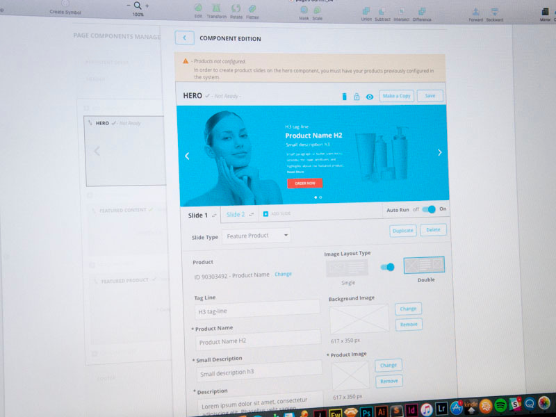 Web Page Component Edition Mode by Fabian Garzon on Dribbble