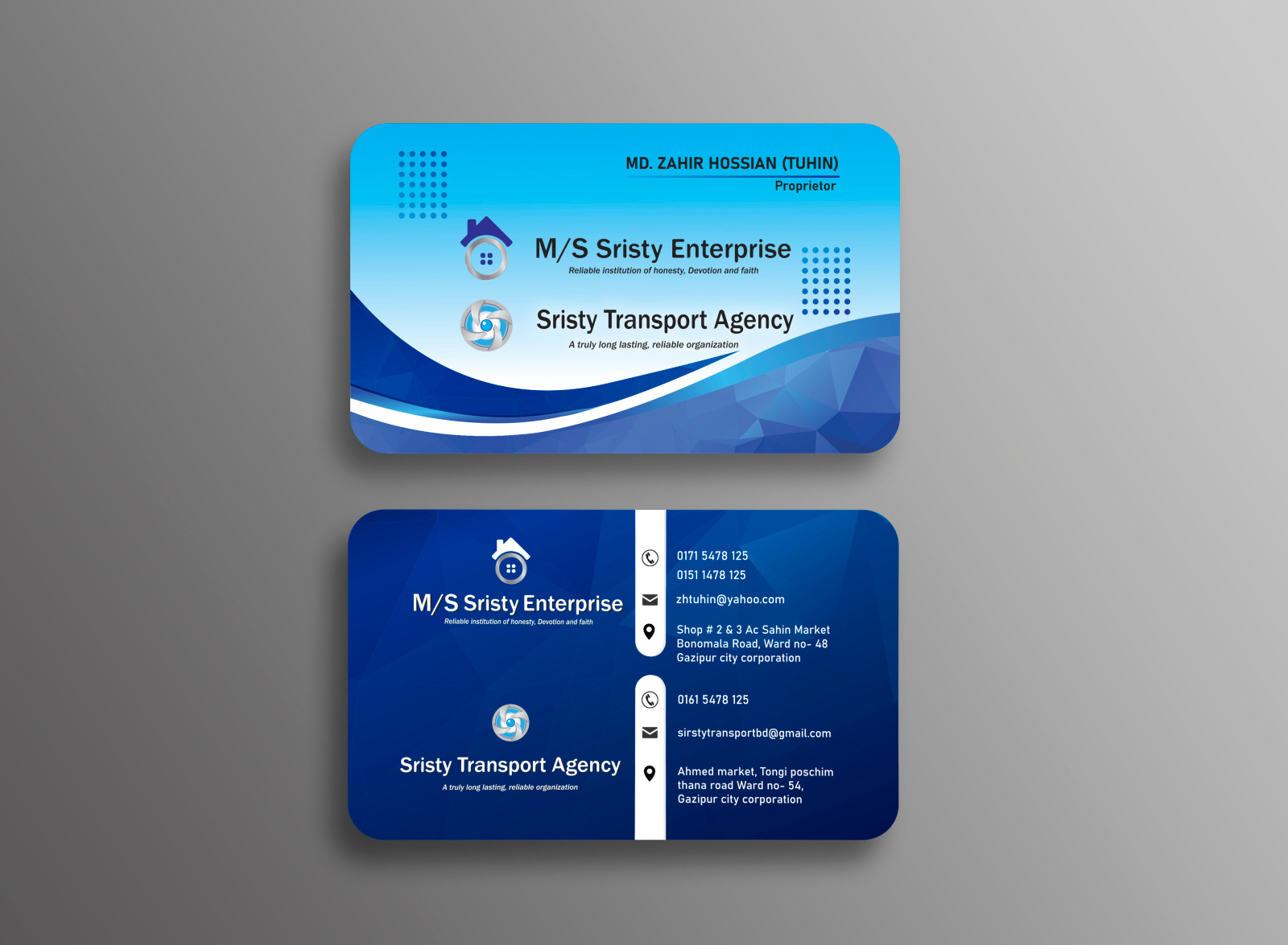 Agency Card Design by Joy Ram on Dribbble