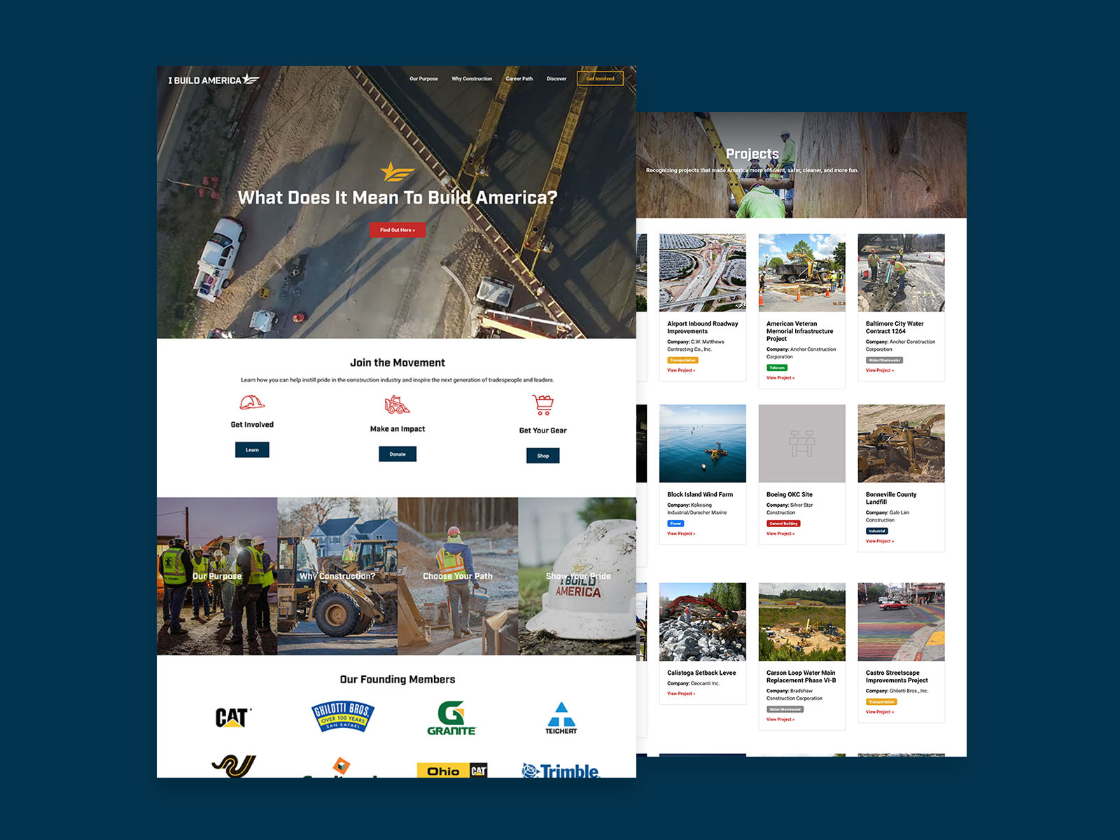 I Build America Website Design by Vanessa Amilet Santos on Dribbble