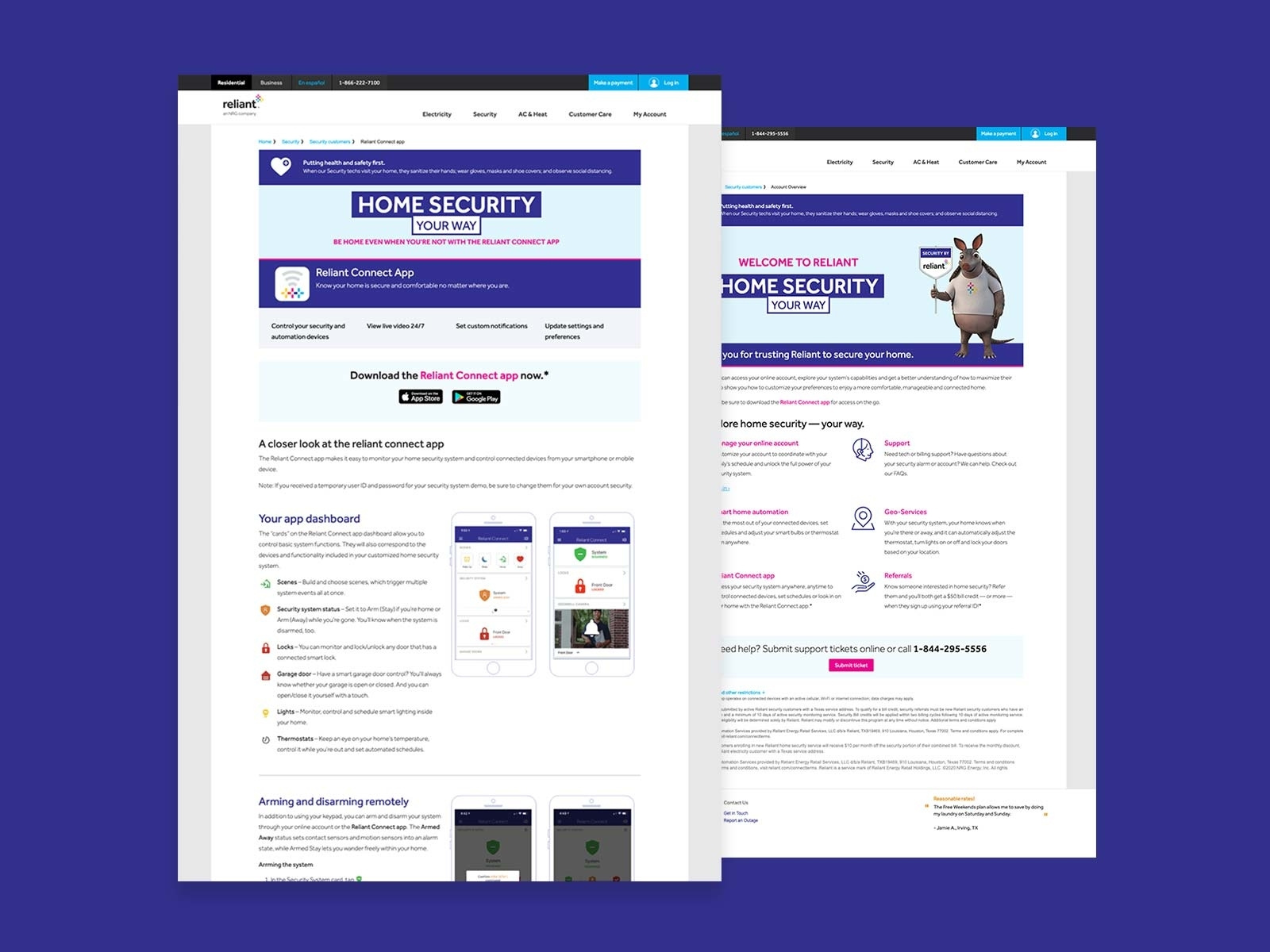 Reliant Home Security by Vanessa Amilet Santos on Dribbble