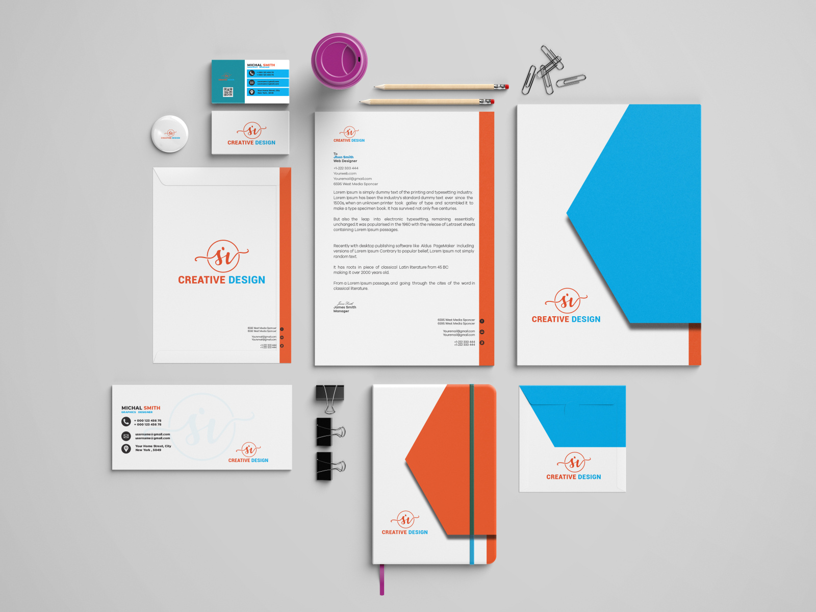 Branding And Stationary Design by SaimumBiz on Dribbble