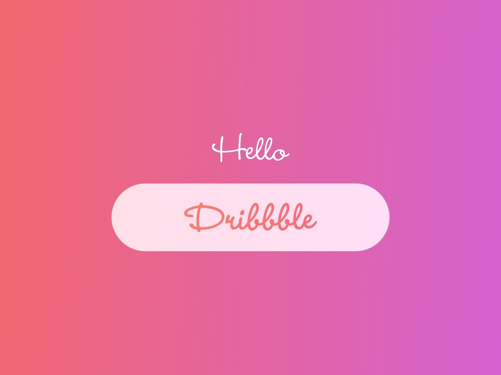 Hello dribbble by Ali Ameri on Dribbble