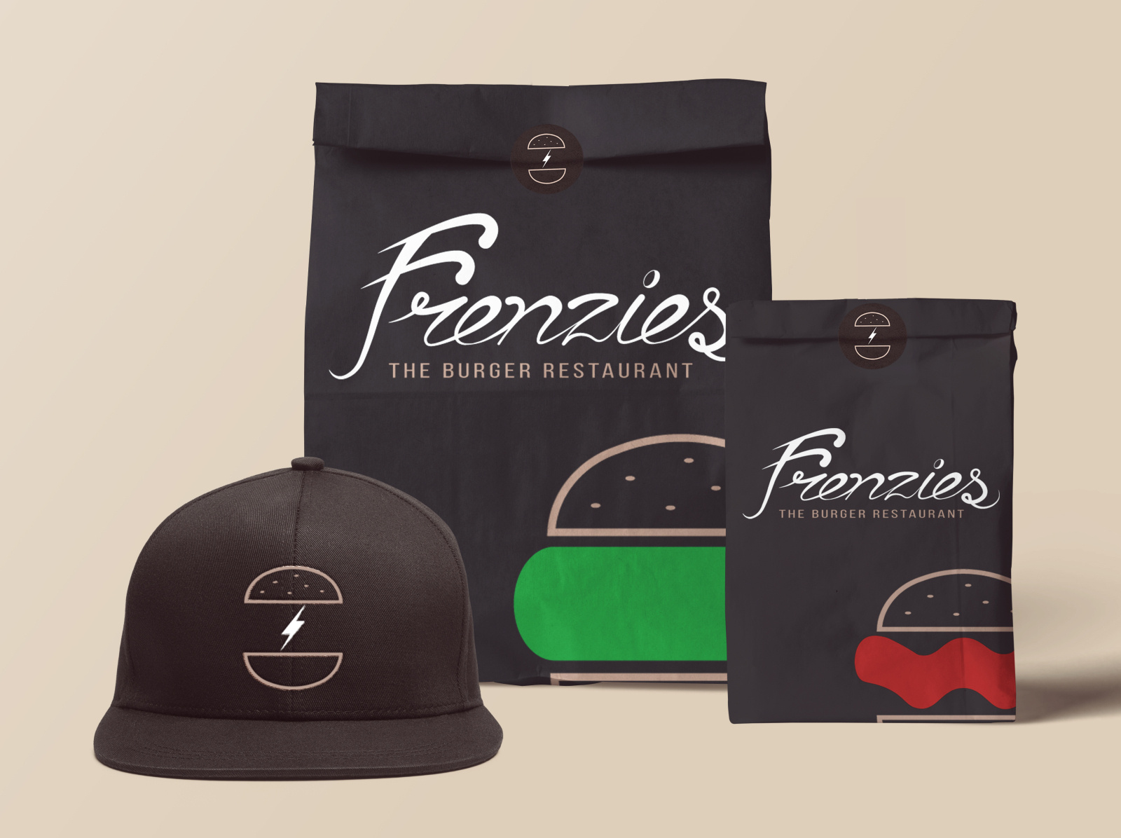 Frenzies Burger food packaging v.3 by Aryik Gupta on Dribbble