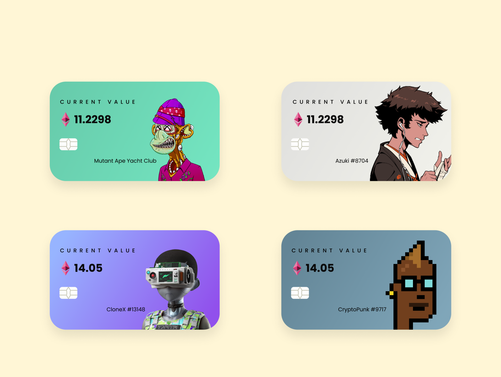 CUSTOM NFT CARD by Ganesh raj on Dribbble