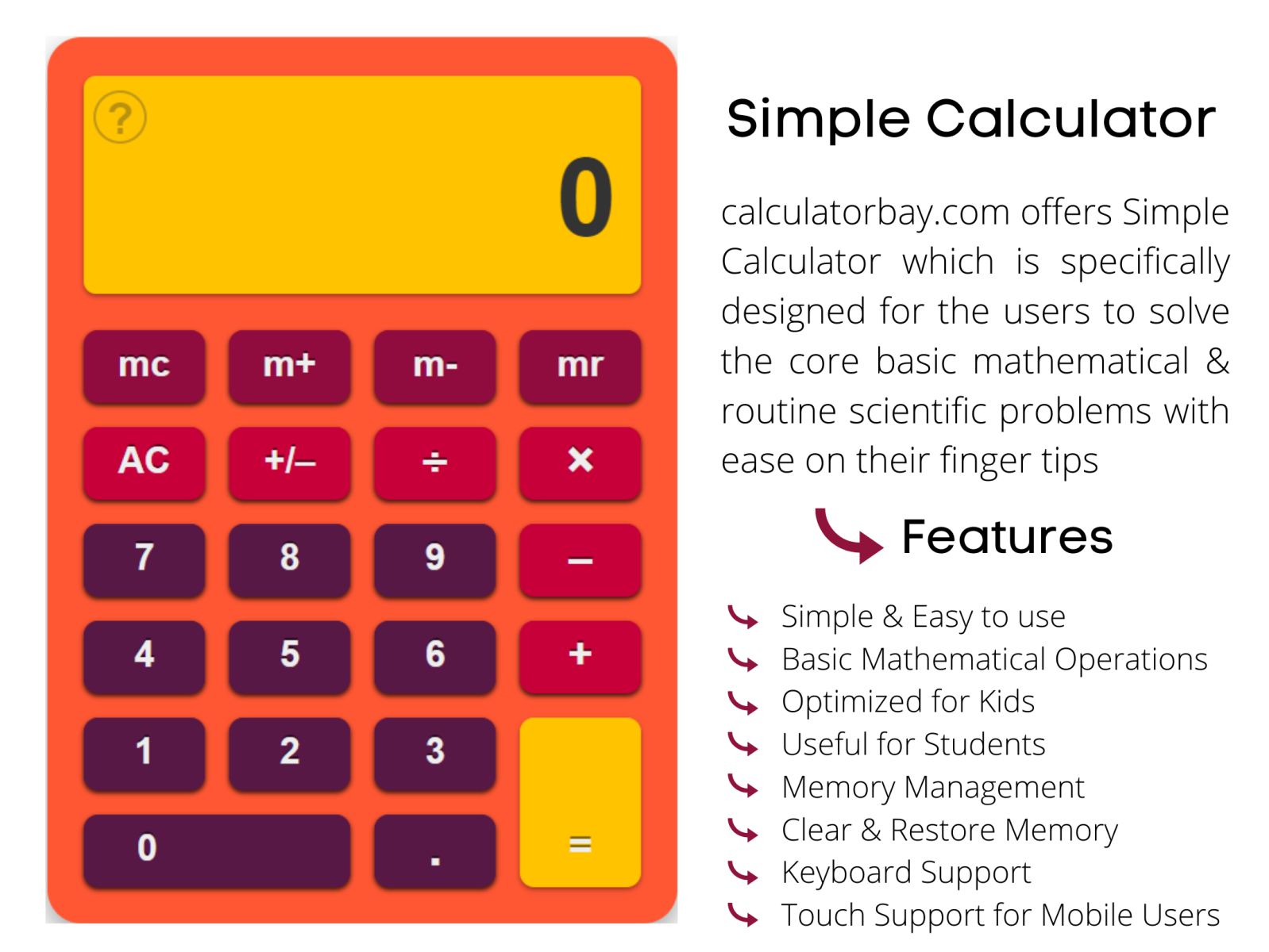 Simple Calculator Calculatorbay By Calculatorbay On Dribbble