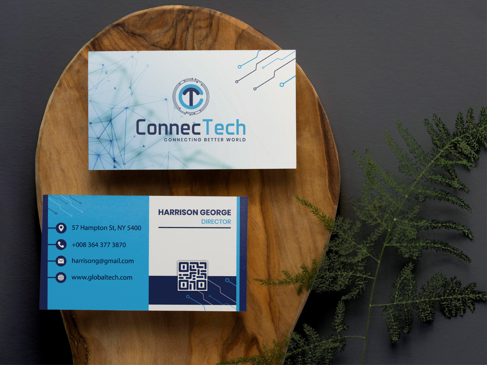 Technology Business Card by Jannatul Ferdous on Dribbble