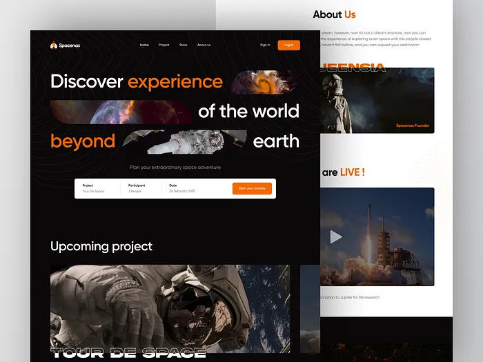 Space Website designs, themes, templates and downloadable graphic ...