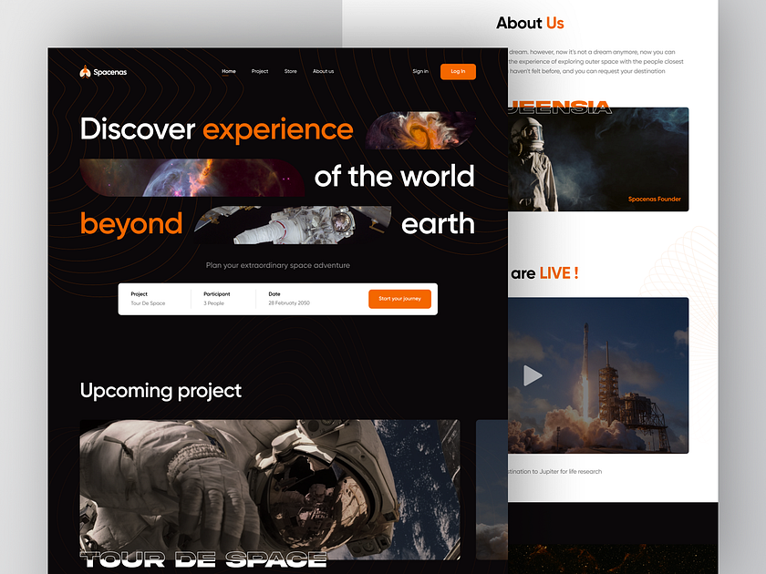 Space Website designs, themes, templates and downloadable graphic ...
