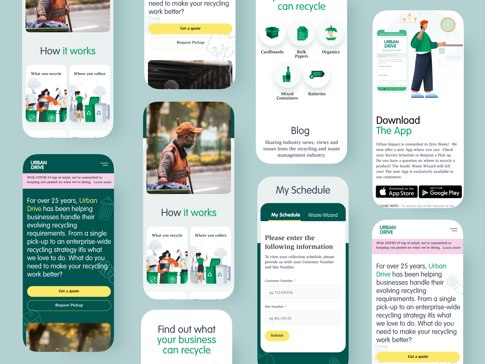 Recycling App by Rijul Thakur on Dribbble