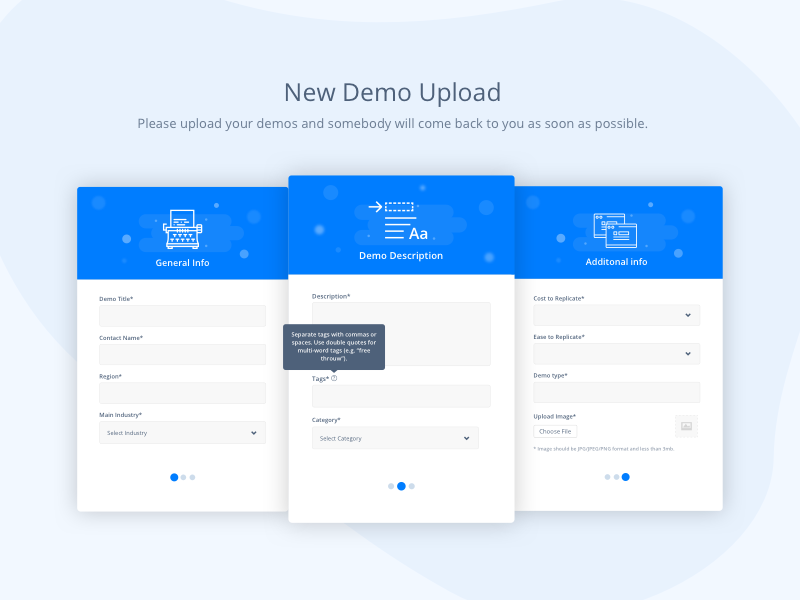 Demo Upload by Paolo D'Ettorre on Dribbble