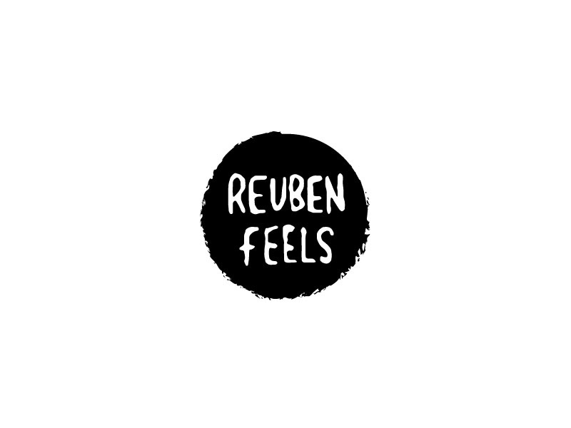 Reuben Feels stamp logo by Nat Grogan on Dribbble