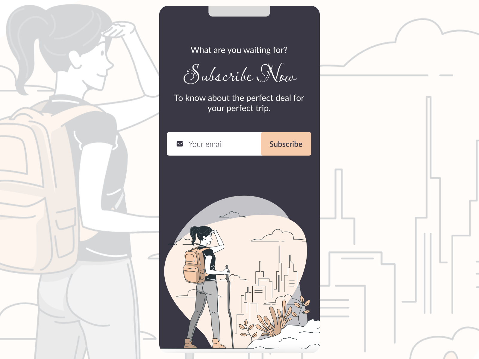 Daily UI Challenge 026: Subscribe Hint by Shreni Shah on Dribbble