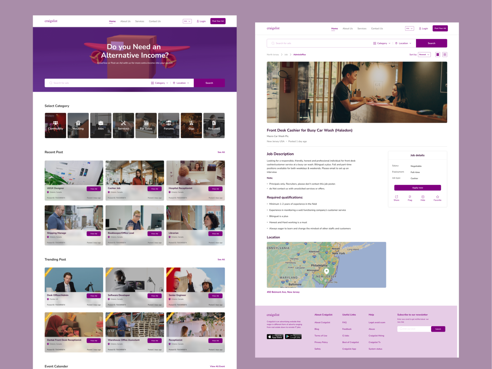 Craigslist Core Page Redesign by Salihu Ahmed Rufai on Dribbble