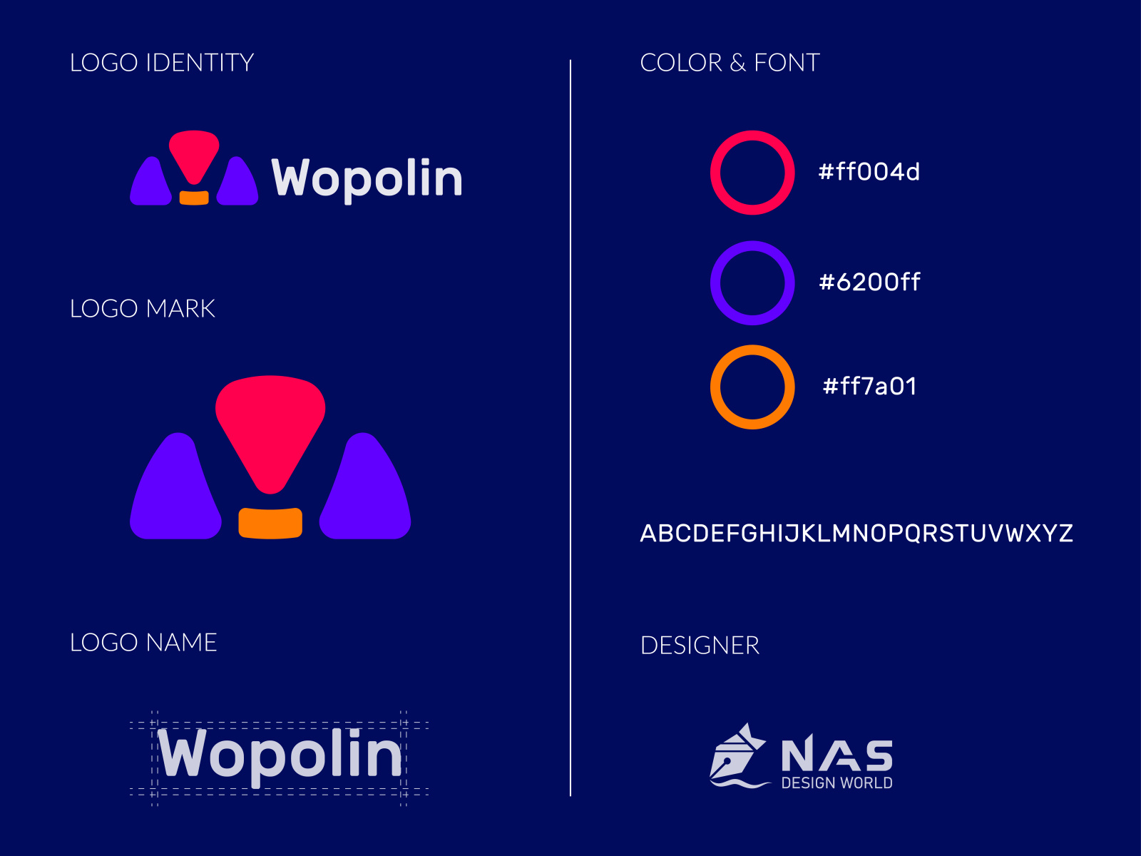 Wopolin Iconic logo by MD Nasir Uddin on Dribbble