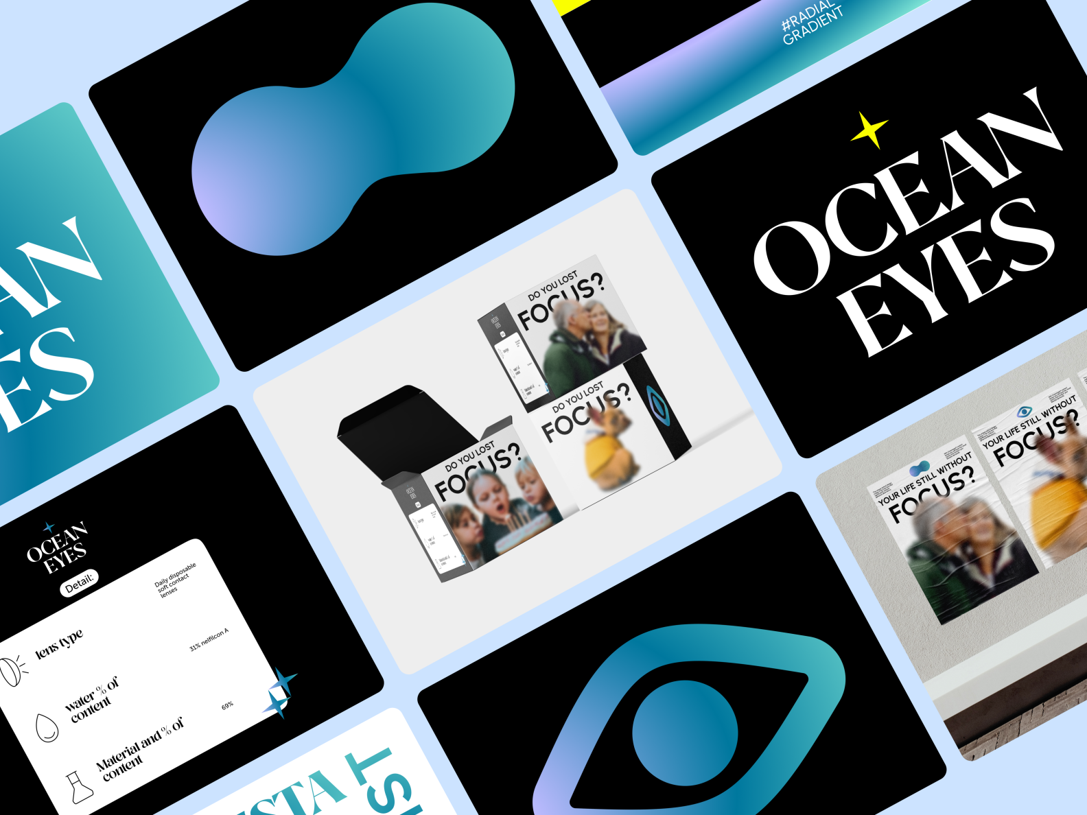 Ocean Eyes - Box Branding Design by Ronald Olsen for QClay on Dribbble