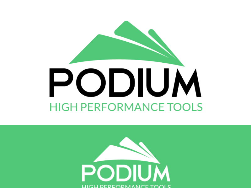 PODIUM branding Logo by Munjejul islam on Dribbble