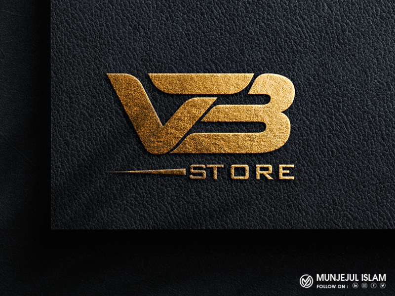 VTB Store | Typography Logo Design by Munjejul islam on Dribbble