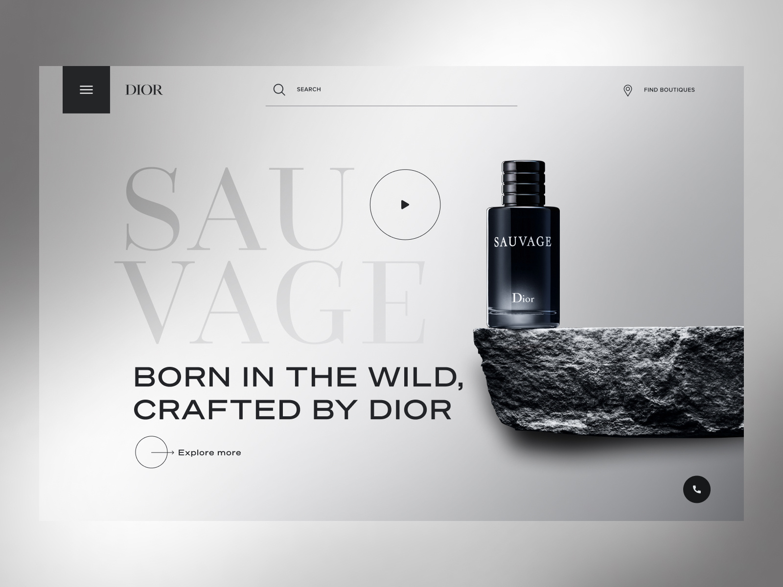 Minimal Header Design concept by Vinod Yadav on Dribbble