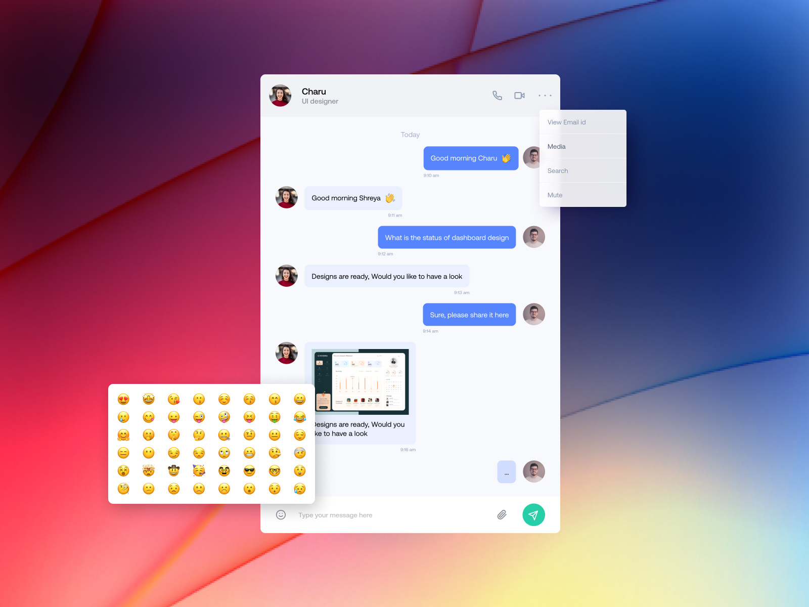 Chat Screen Ui by Vinod Yadav on Dribbble