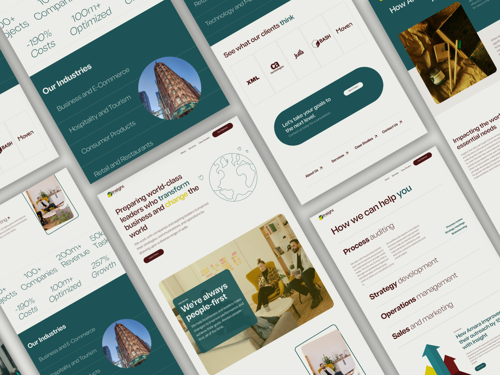 Insight Consulting Web Design by Kaela Williams on Dribbble