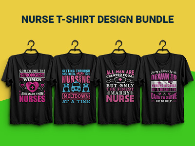 Nurse T Shirt Design Bundle by Subroto_Roy on Dribbble