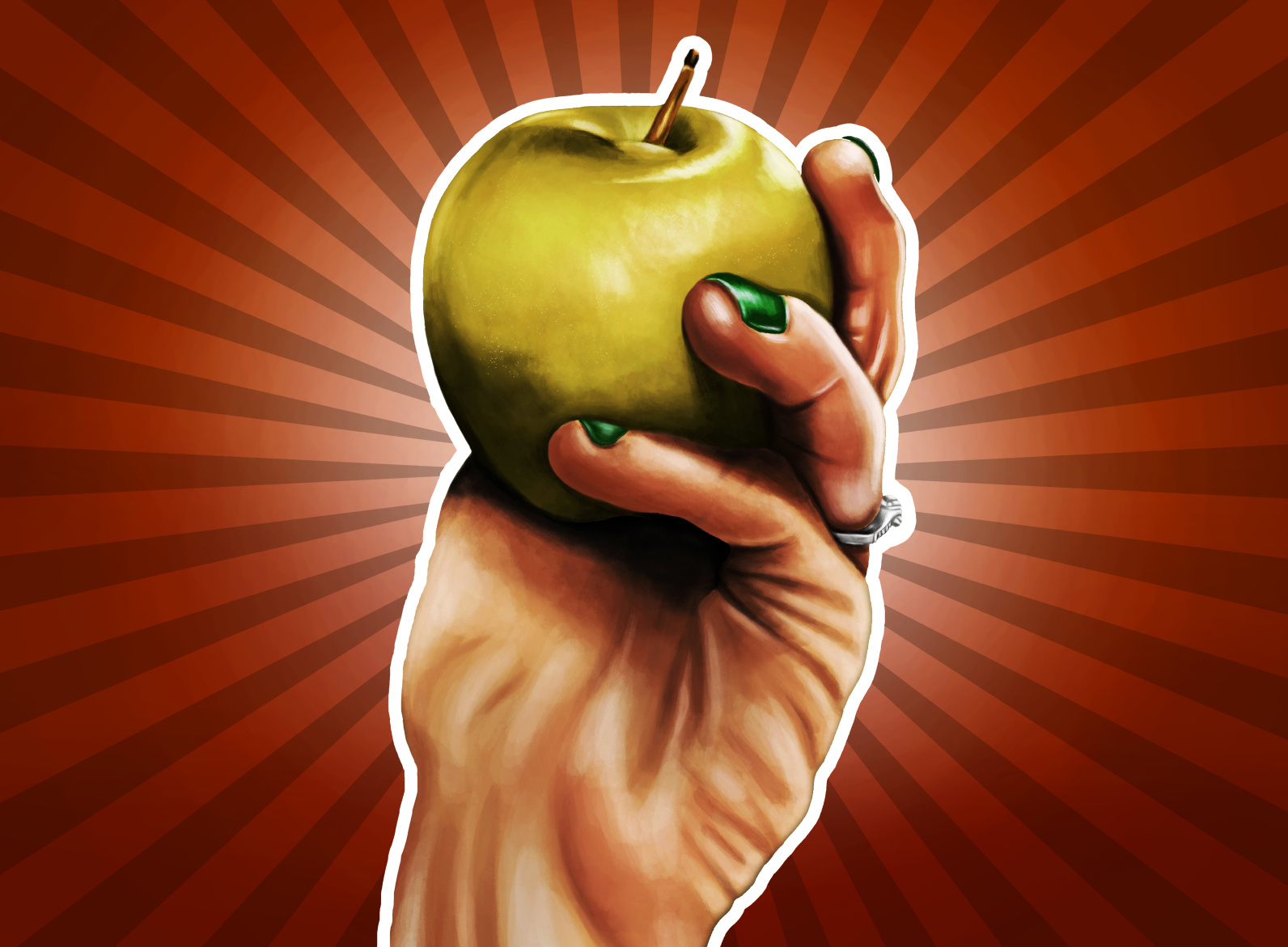 Apple pop art by Francesca Gorman on Dribbble
