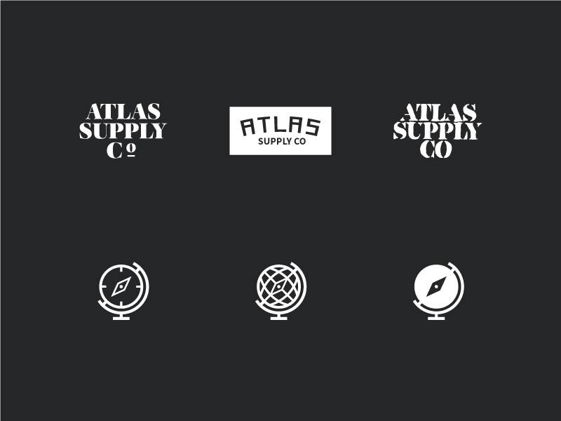 Atlas Logo Variations by Christian Dakota Doherty on Dribbble