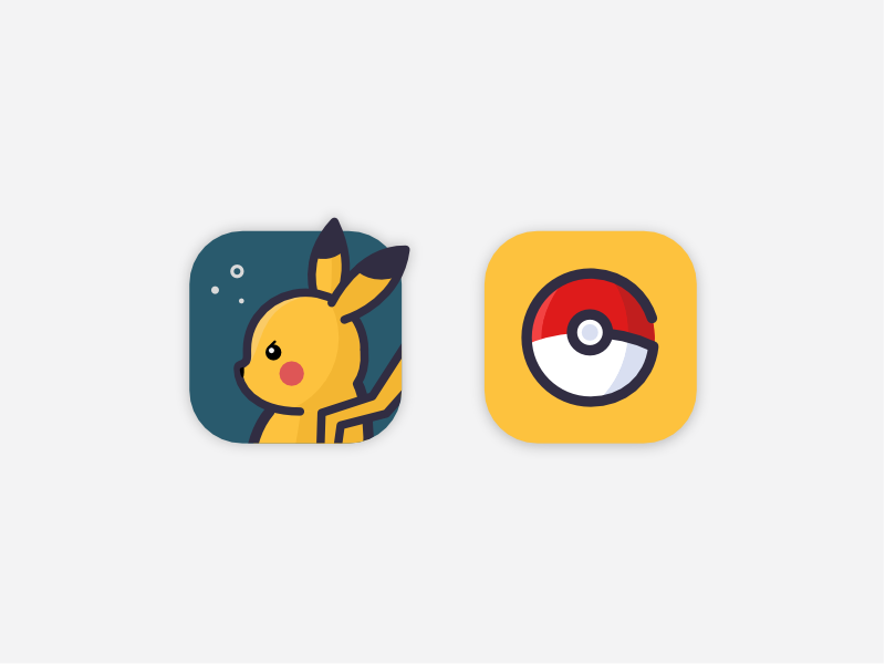 Daily UI #005 - App Icon - Pokemon Go by Punkichi on Dribbble