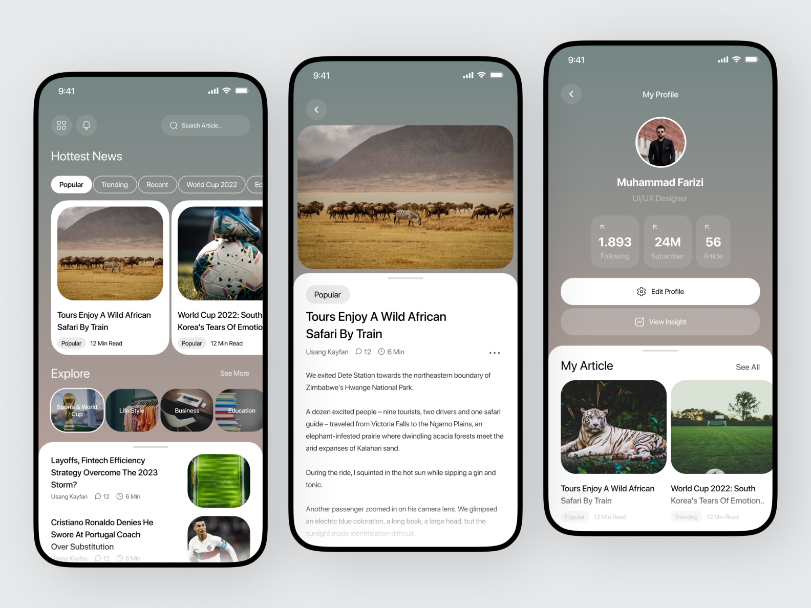 Article App - Brutalism Concept Design☄️ by Muhammad Farizi for Visoeal ...
