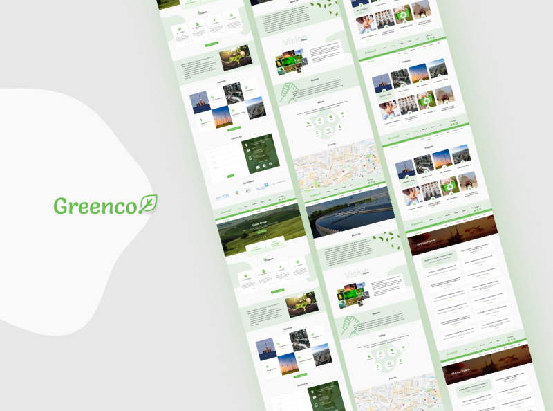 Green Environment Company Website | Redesign by Donia Mahran on Dribbble