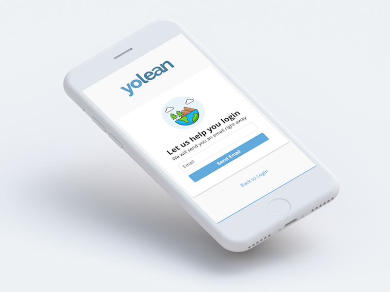 Yolean Login by Jonas Berglund on Dribbble
