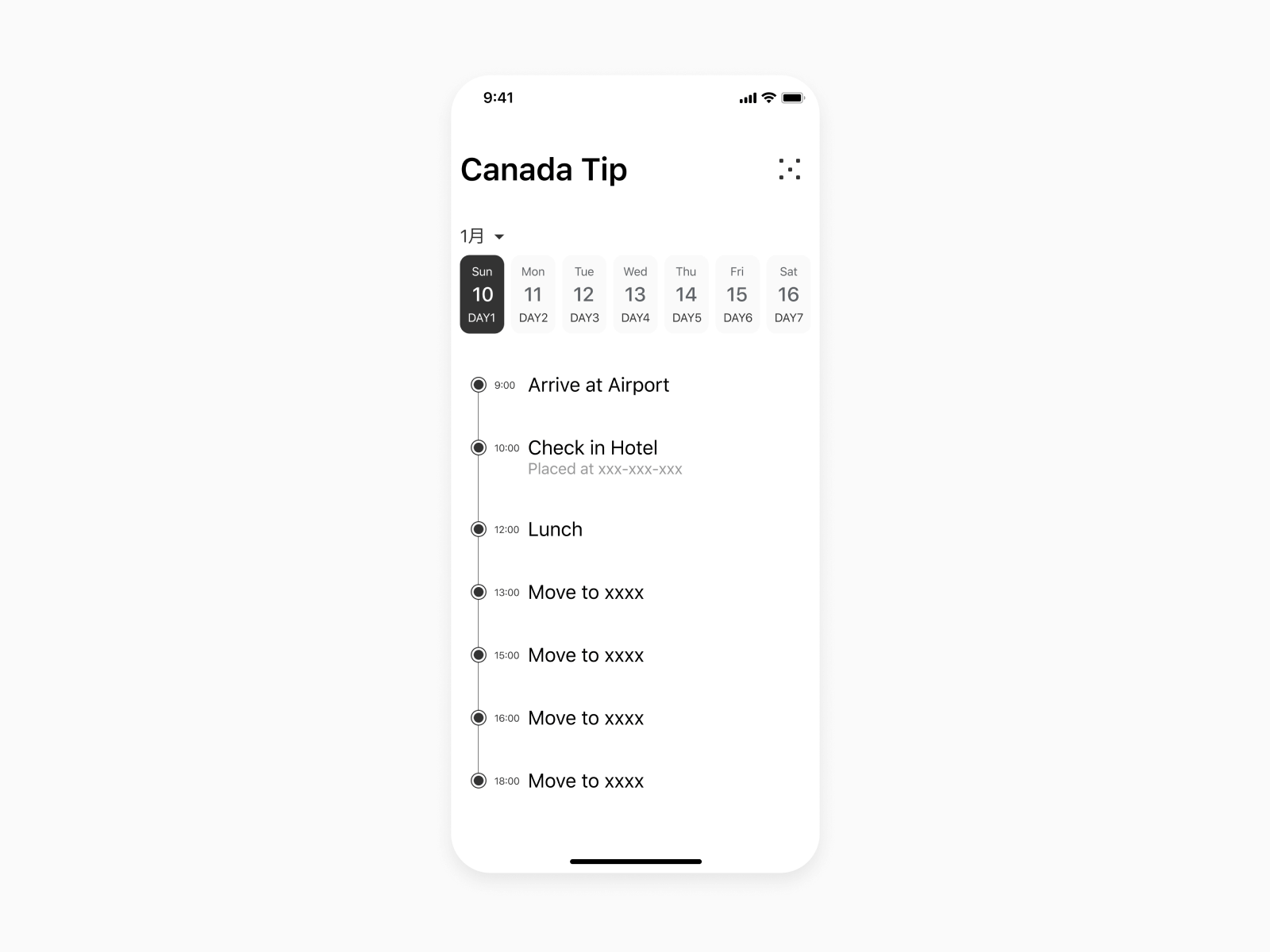 Daily UI #079 - Itinerary by Yusuke Taniguchi on Dribbble