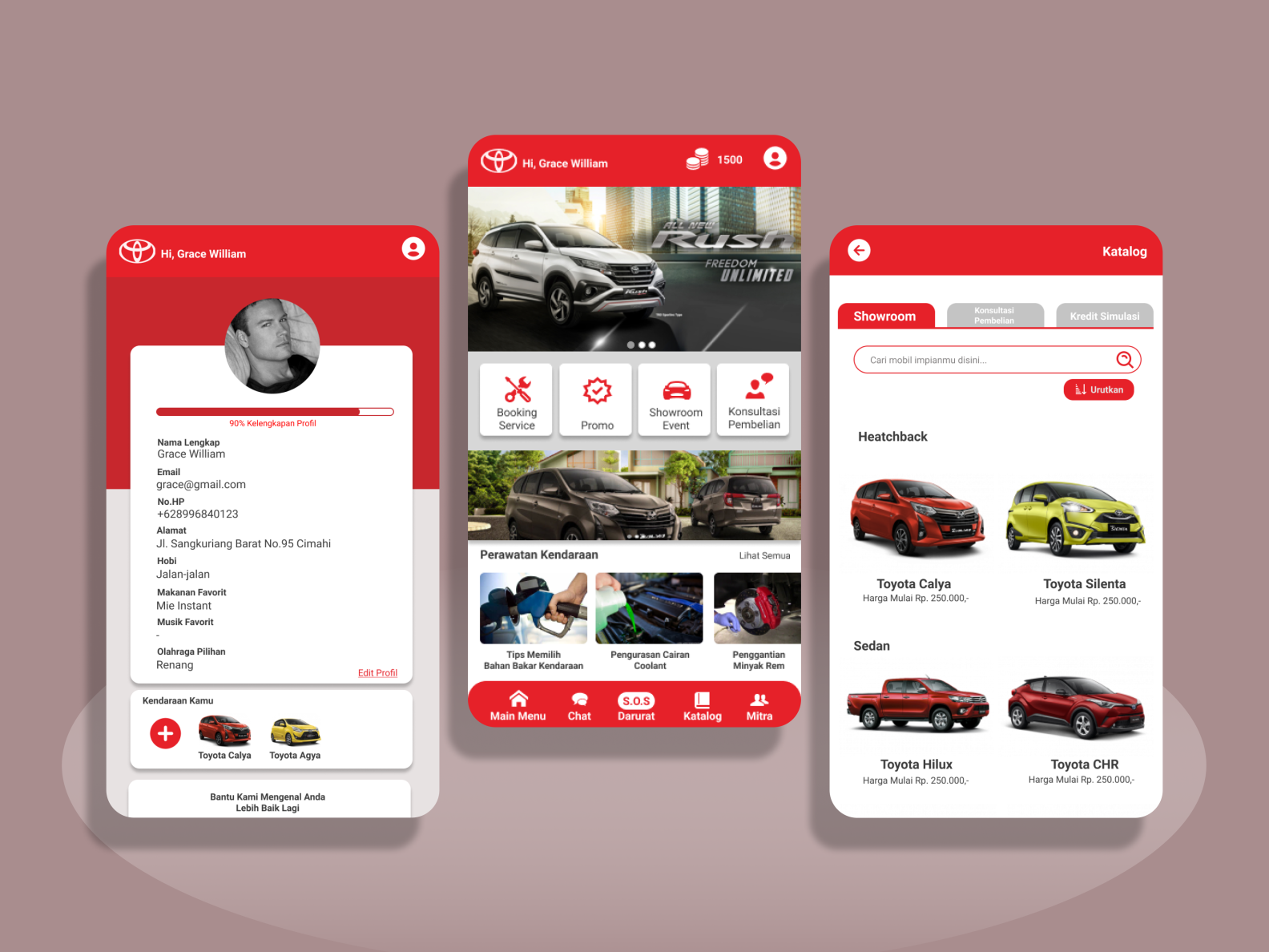 Mobile UI UX Design Car Dealer by Ilham Noor Faqih on Dribbble