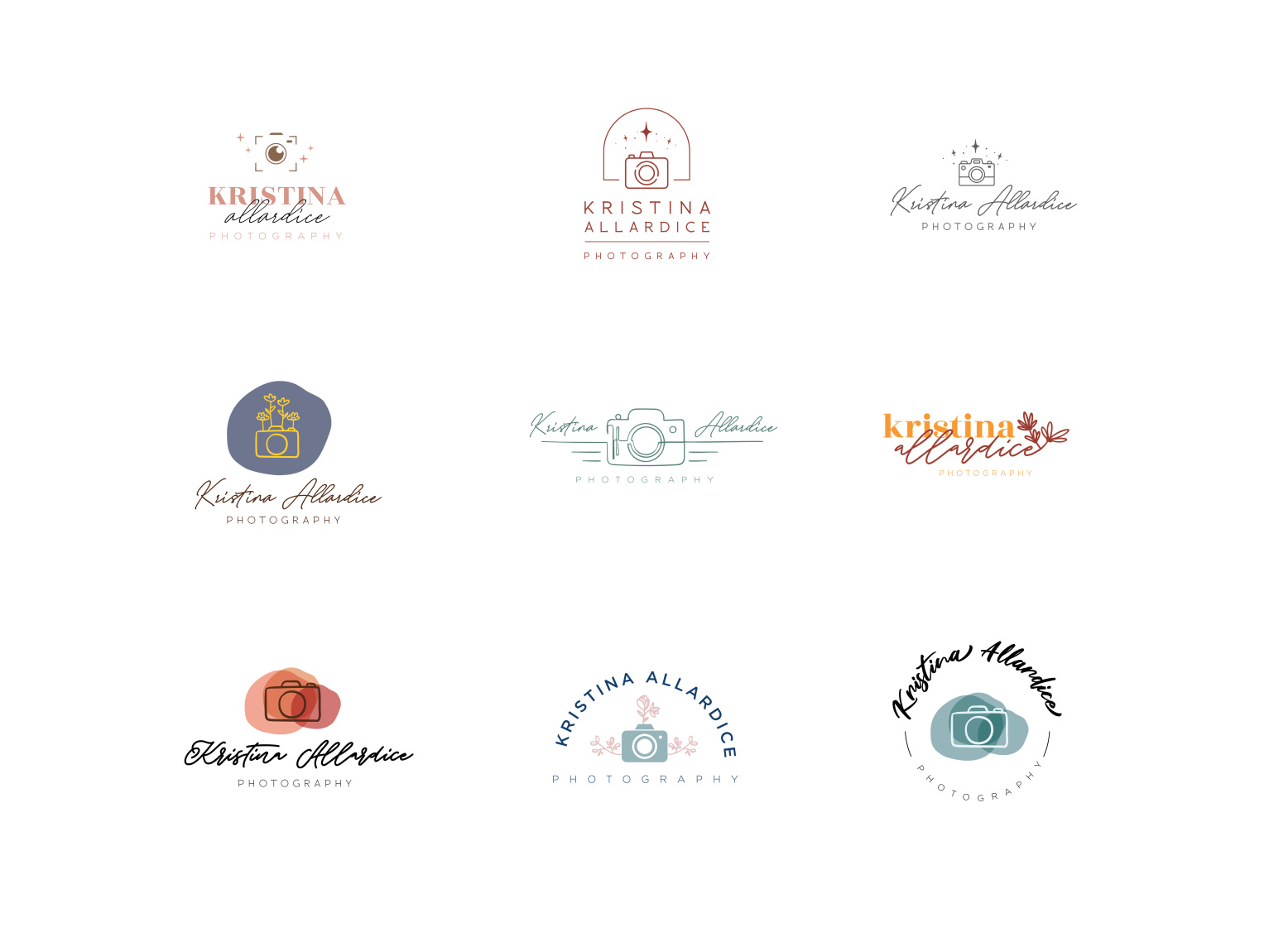 Photographer Logo Concepts by Olivia Taylor on Dribbble