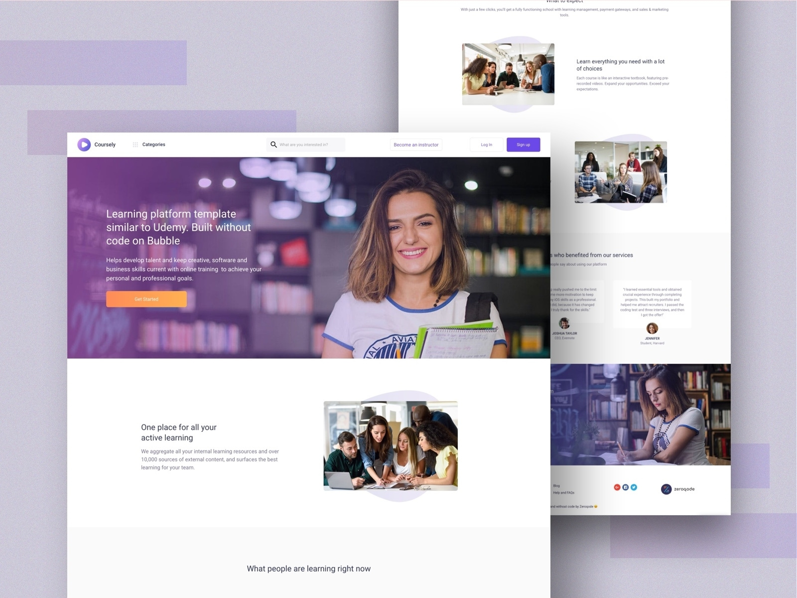 Online Learning like Udemy Template by Mizhgon Bakhti for Zeroqode on ...