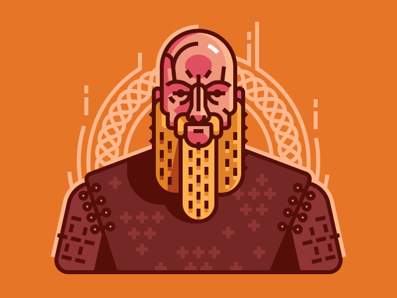 Vikings | Ragnar Lothbrok by July Pluto on Dribbble