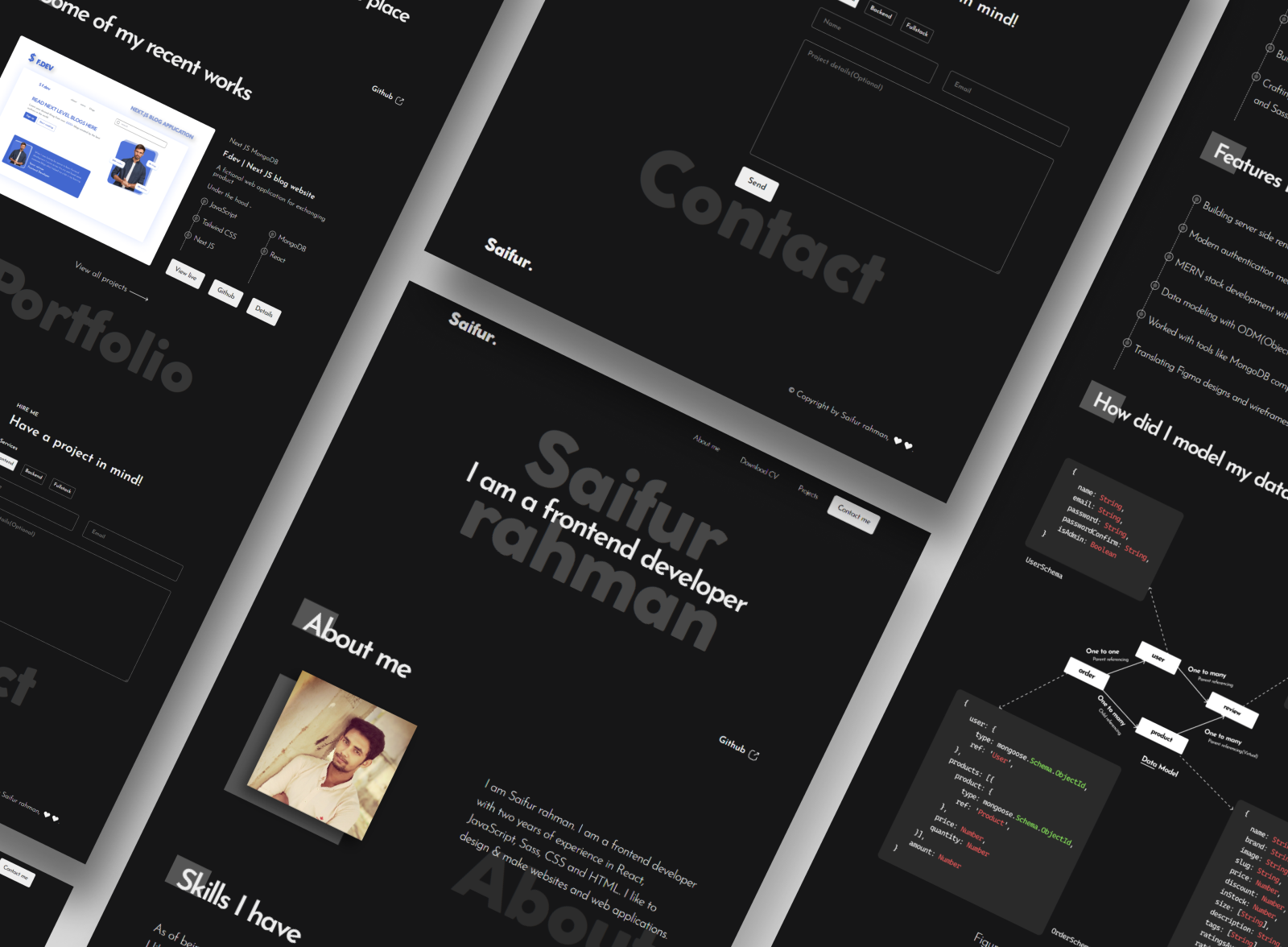 Portfolio | React.js Firebase by Saifur rahman on Dribbble