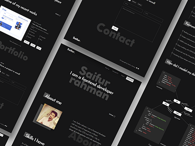 Portfolio | React.js Firebase by Saifur rahman on Dribbble