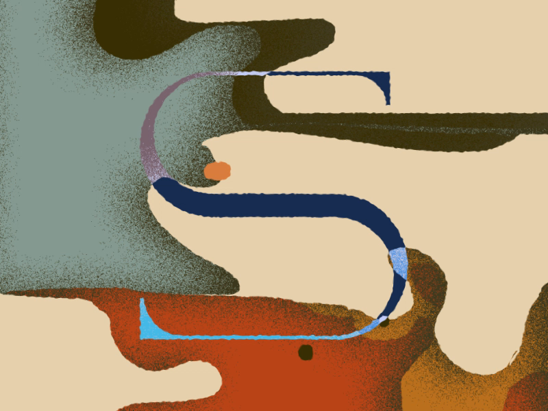 letter "S" by Justyna Brzakala on Dribbble