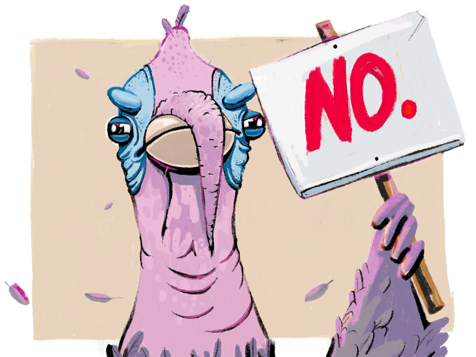 Turkey Says No by Sofy Dubinska for Zajno on Dribbble