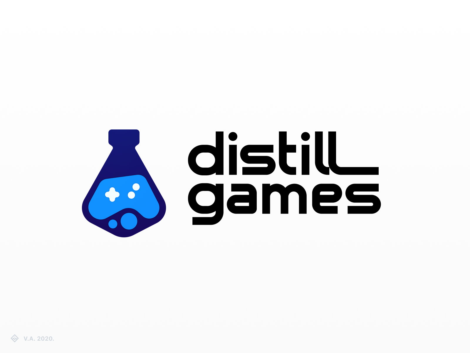 distill games — Logo by vukashin on Dribbble