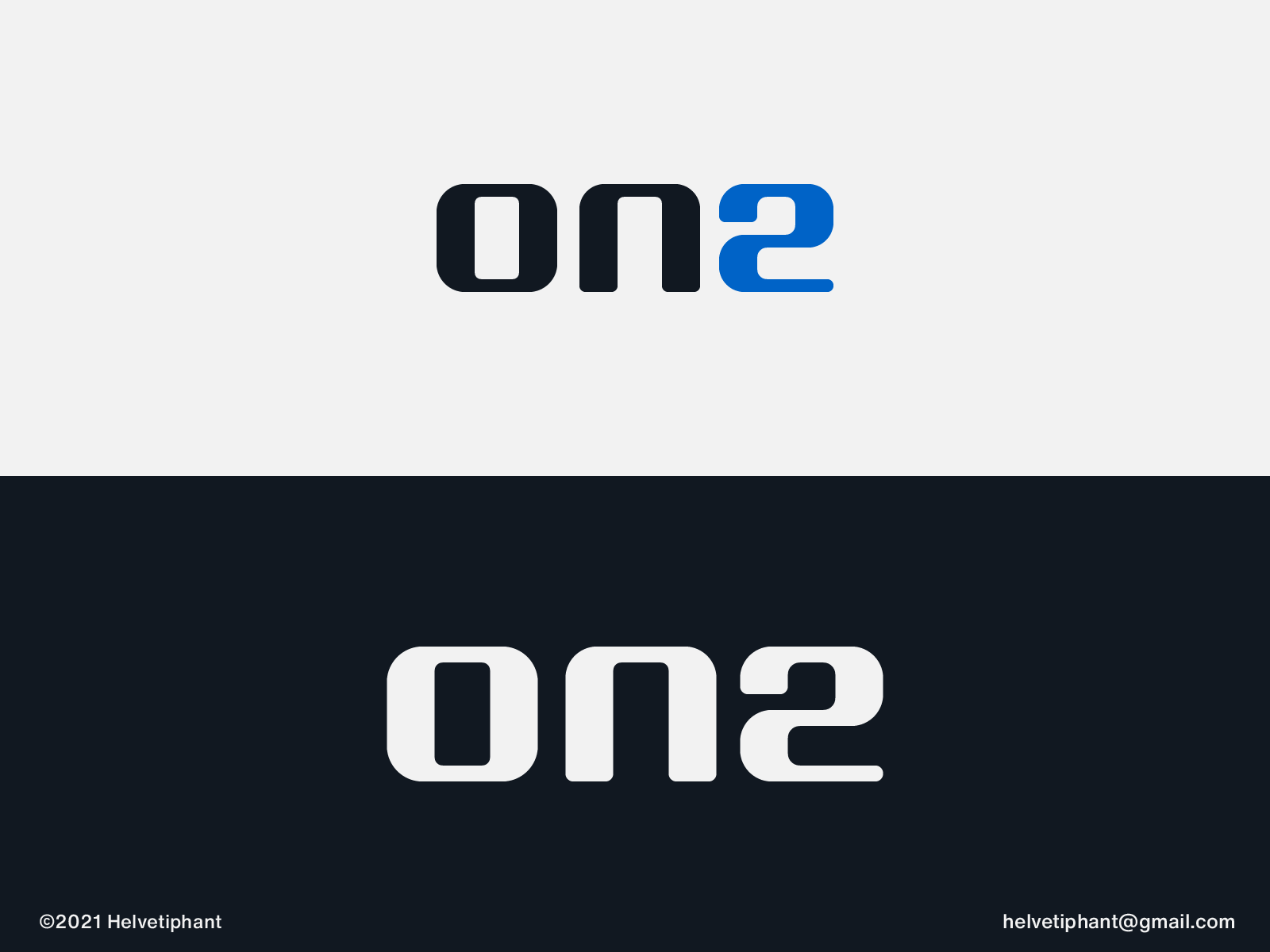 One2 - logo concept by Helvetiphant™ on Dribbble