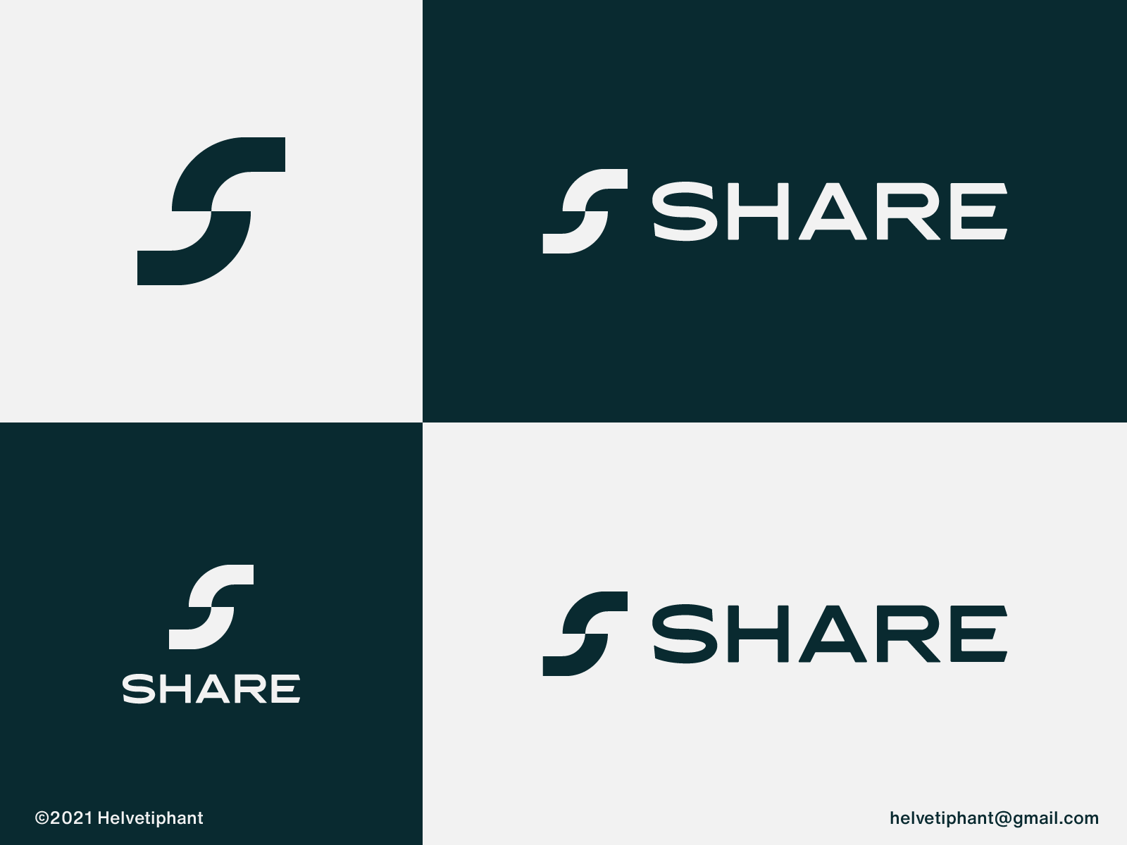 Share - logo concept by Helvetiphant™ on Dribbble